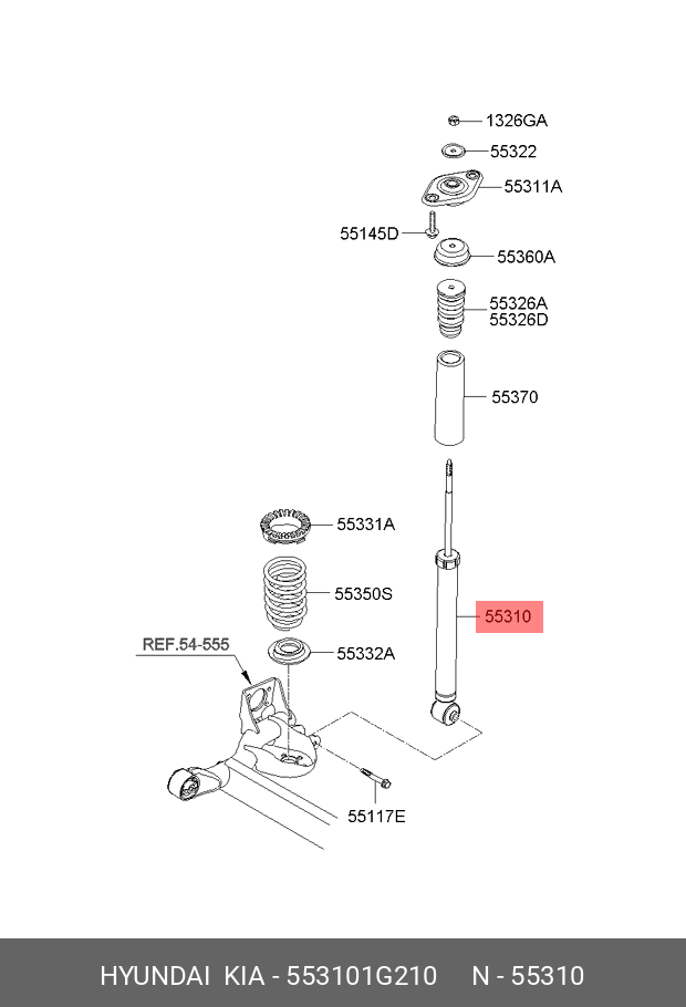 KIA 55310-1G210 55310-1G210,55310-H5000,55310-B2030