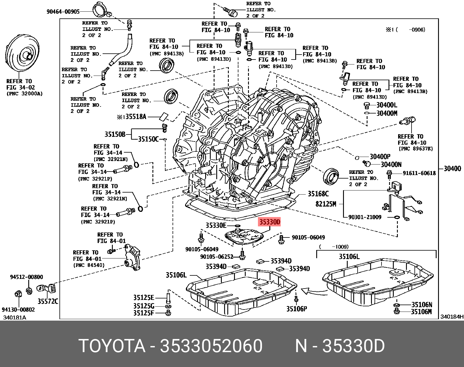 TOYOTA 35330-52060 30140-52201,30140-52300,K411 CVT