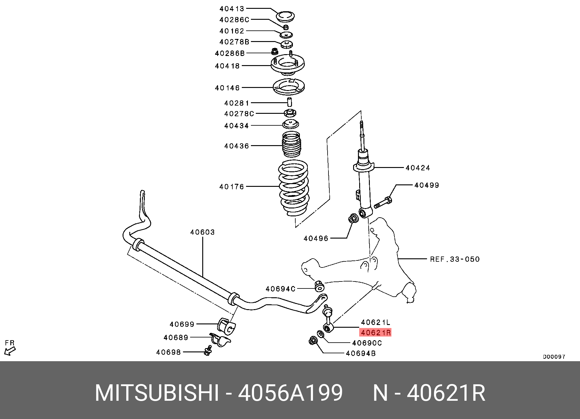 MITSUBISHI 4056A199 4056A199,6000605890