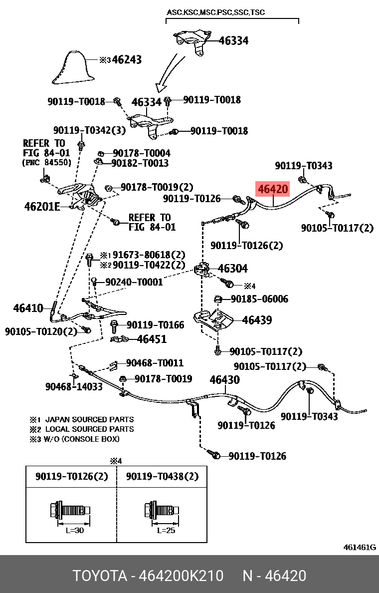 TOYOTA 46420-0K210 46420-0K210