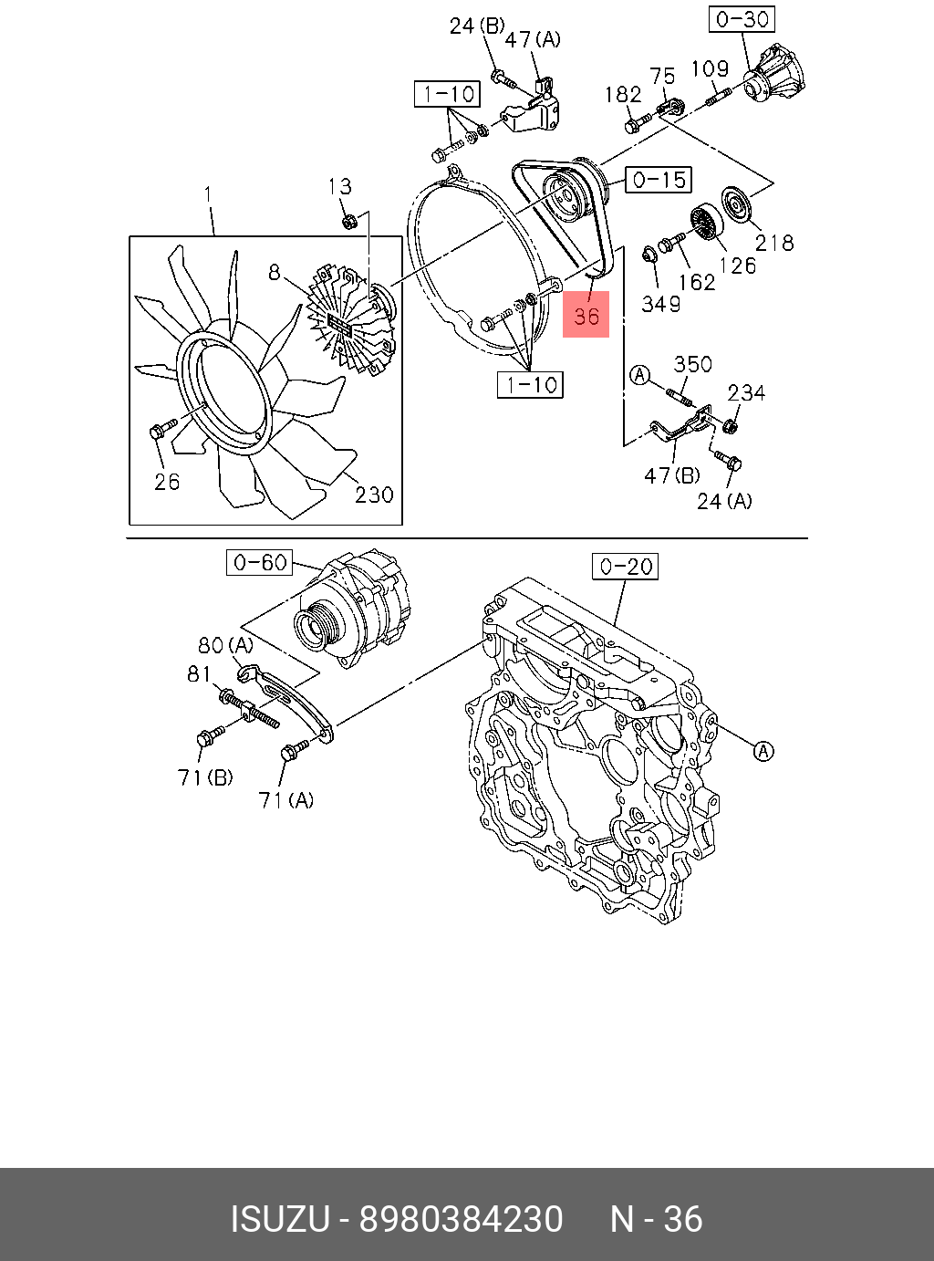 ISUZU 8-98038-423-0 8200072113