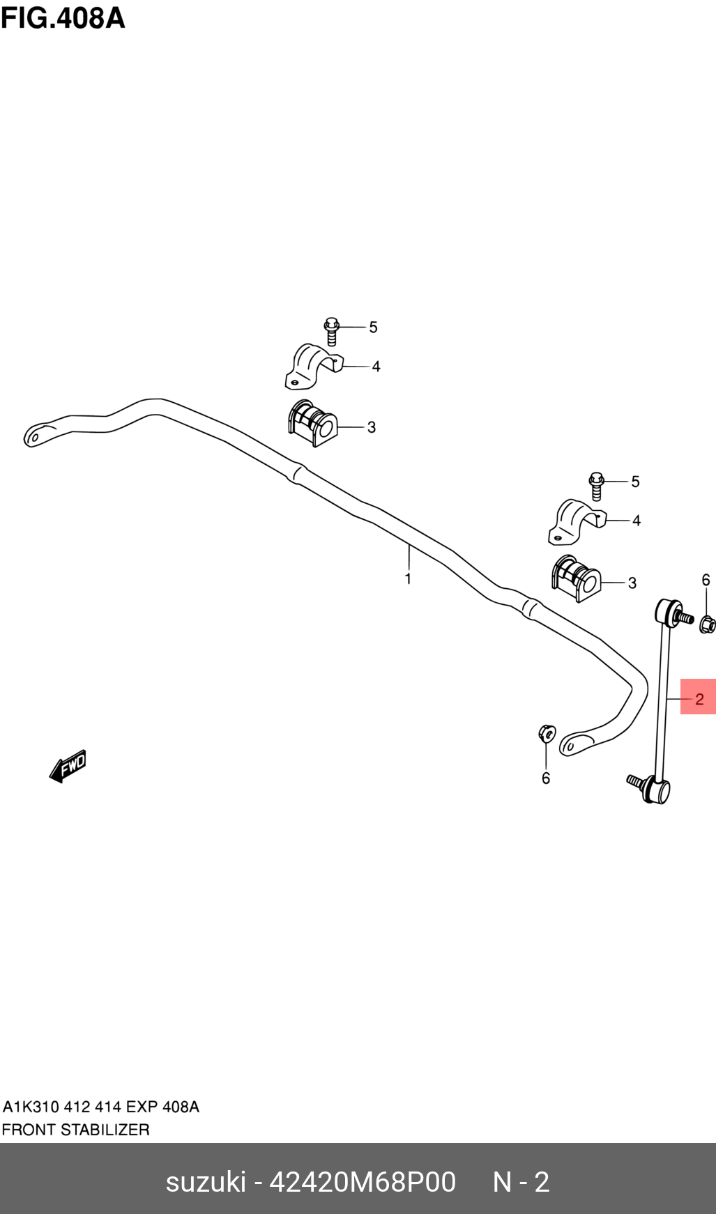 SUZUKI 42420-M68P00 42420-M68P00,42420-53R01