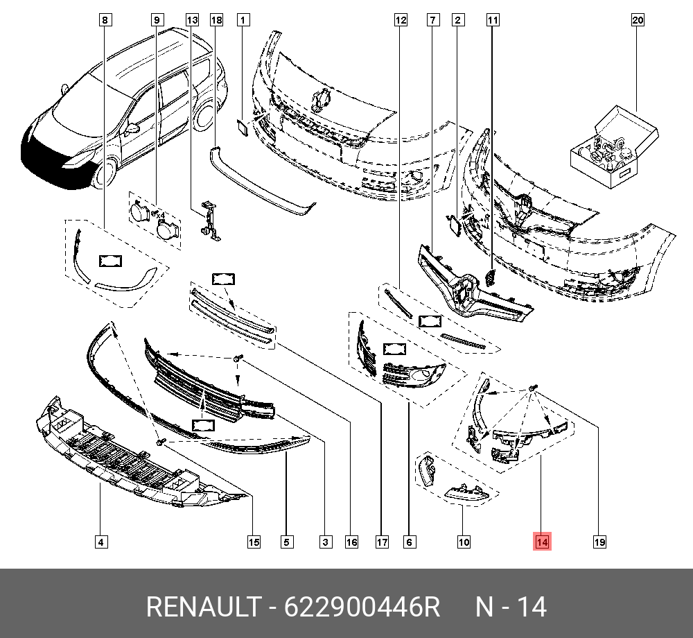 RENAULT 622900446R 622900446R