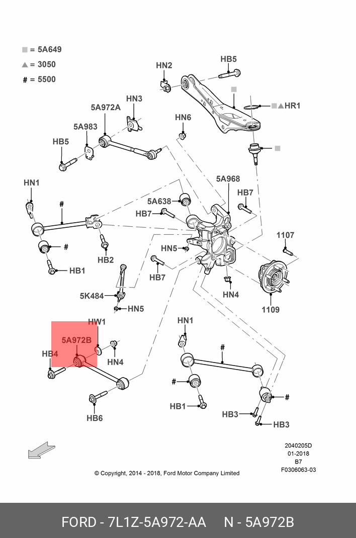FORD 7L1Z-5A972-AA 7L1Z-5A972-AA