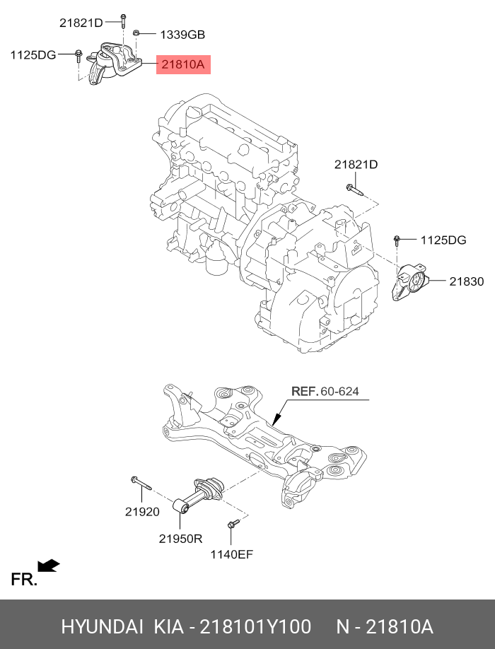 KIA 21810-1Y100 21810-1Y100,21810-1Y200