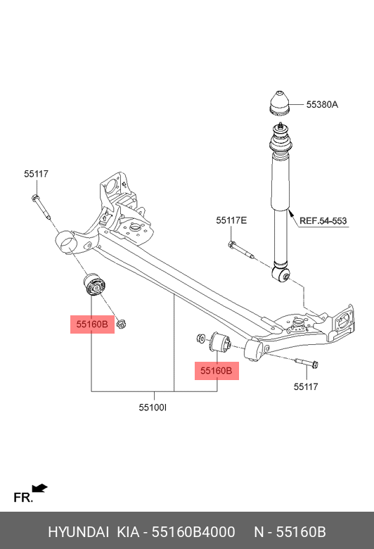 HYUNDAI 55160-B4000 55160 1R000,55160-1W000,55160-B4000