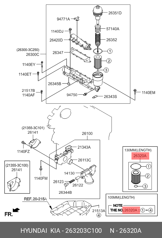 HYUNDAI 26320-3C100 26320-3C100,26320-27S00