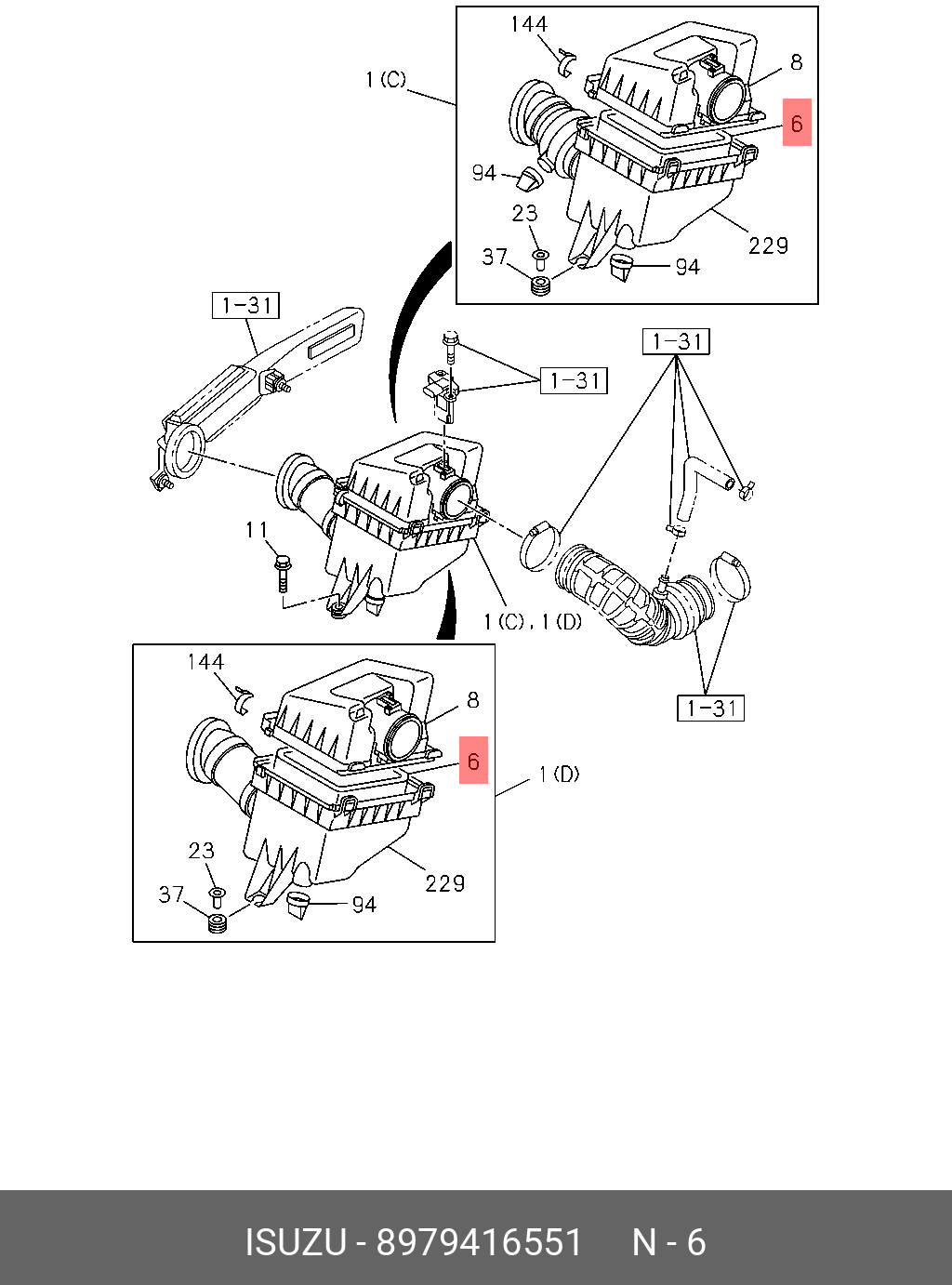 ISUZU 8-97941-655-1 8-97178-609-0,16546-51N02,8-97944-570-0,8-97941-655 ...