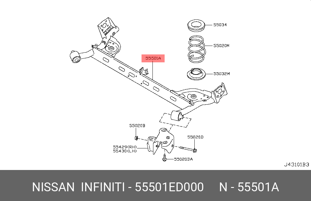 NISSAN UD 55501ED000 55501ED000