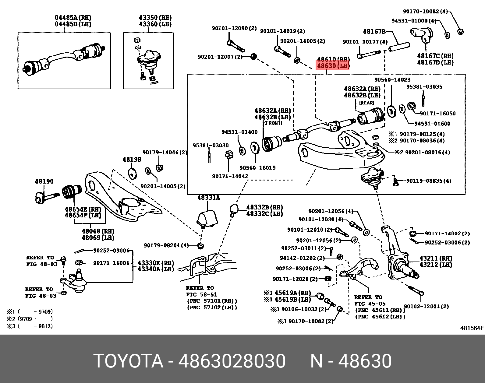 TOYOTA 48630-28030 48630-28030