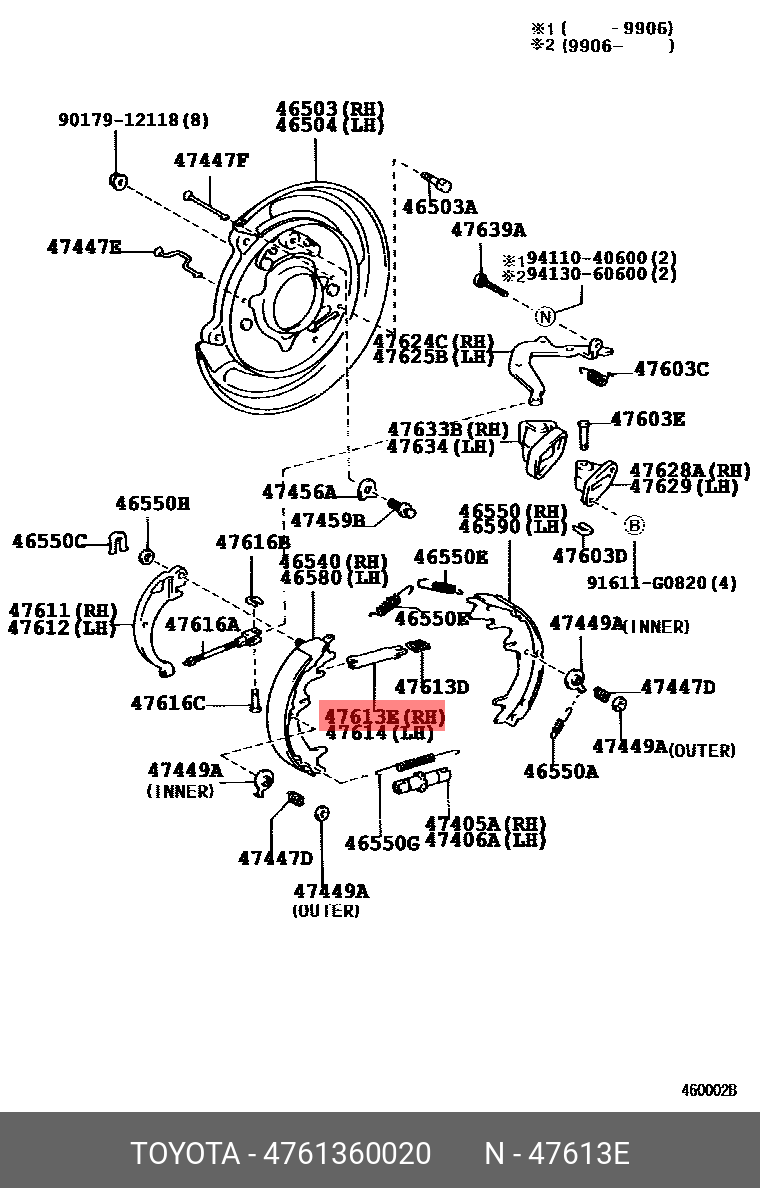 TOYOTA 4761360020 4761360020