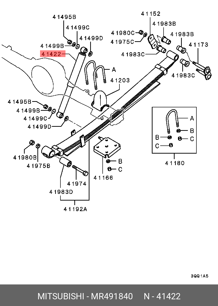 MITSUBISHI MR491840 MR151231,MR491840