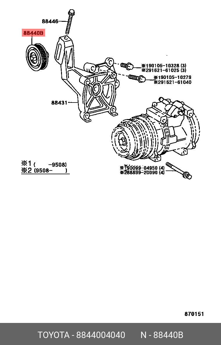 TOYOTA 8844004040 8844004040