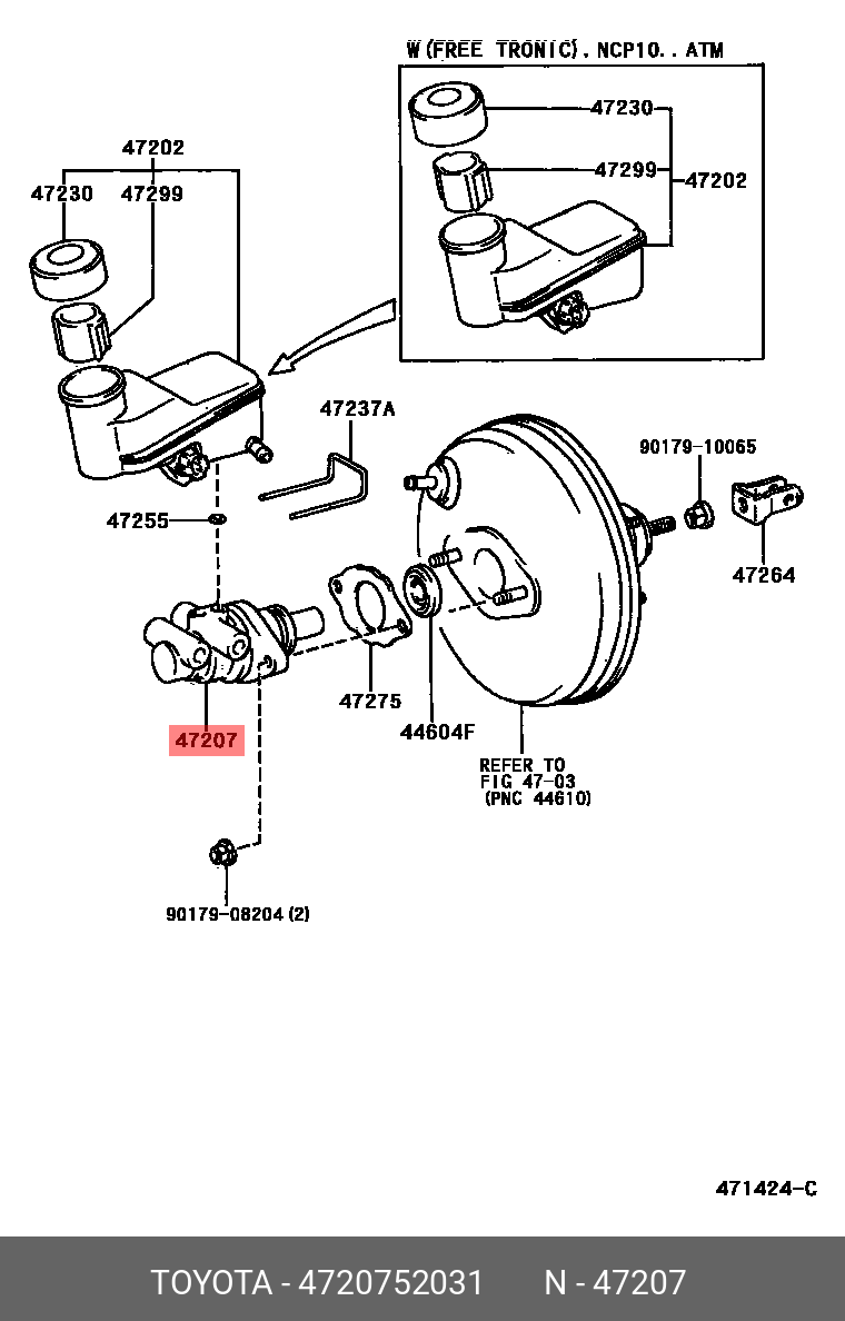 TOYOTA 47207-52031 47207-52031