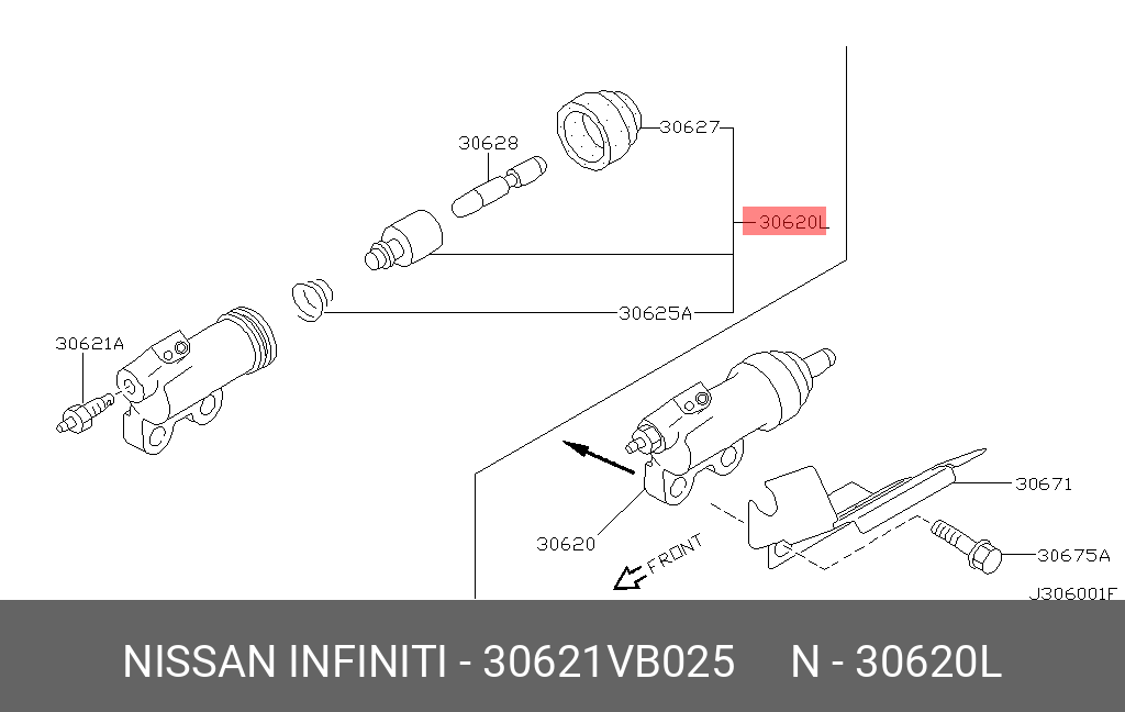NISSAN 30621-VB025 30621-VB025,30621-VB026