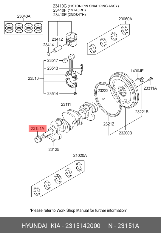 Hyundai / KIA 2315142000 2315142000