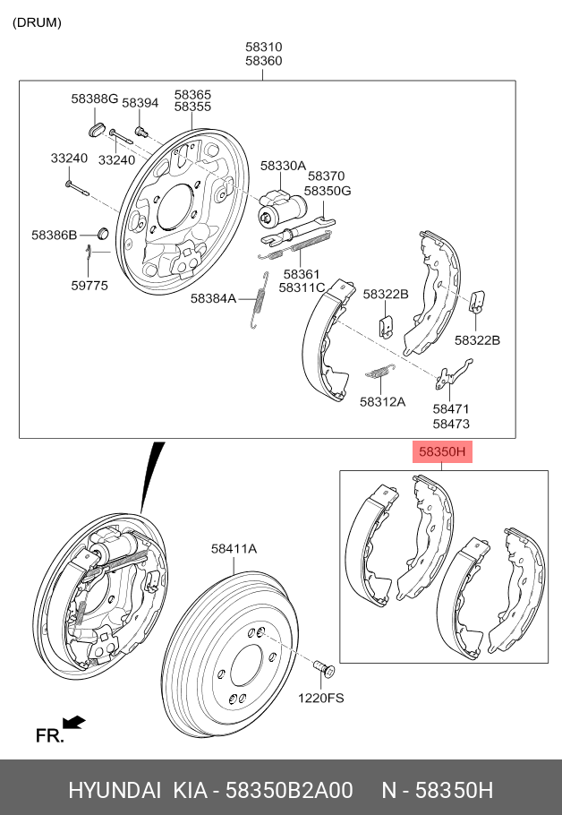 Hyundai / KIA 58350-B2A00 58350-B2A00