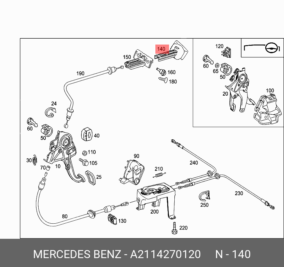 Daimler AG 2114270120 2114270120