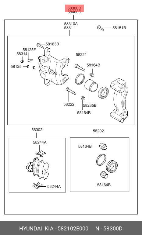 KIA 58210-2E000 58210-2E000,58310-2EA10,58210-2E000,58210-2E300,58210-2G200