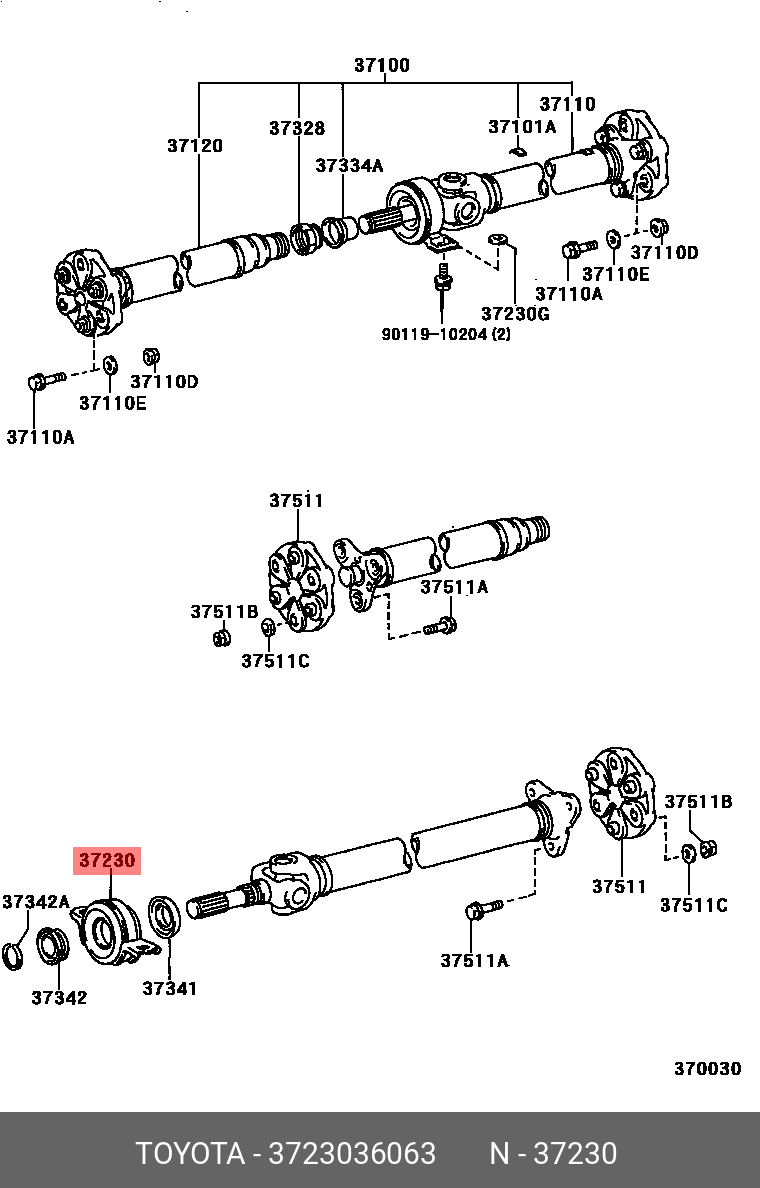 TOYOTA 37230-36063 37230-36061,37230-36063