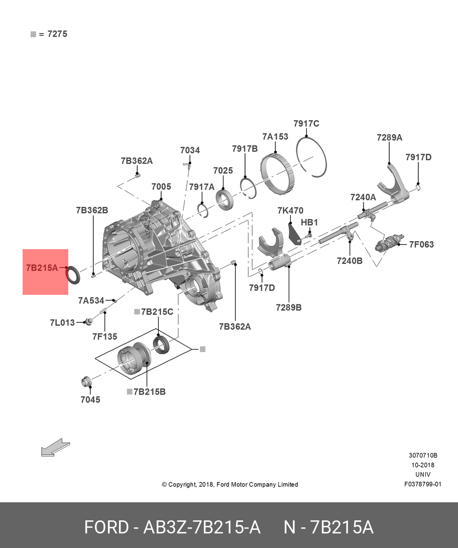 FORD AB3Z7B215A AB3Z7B215A