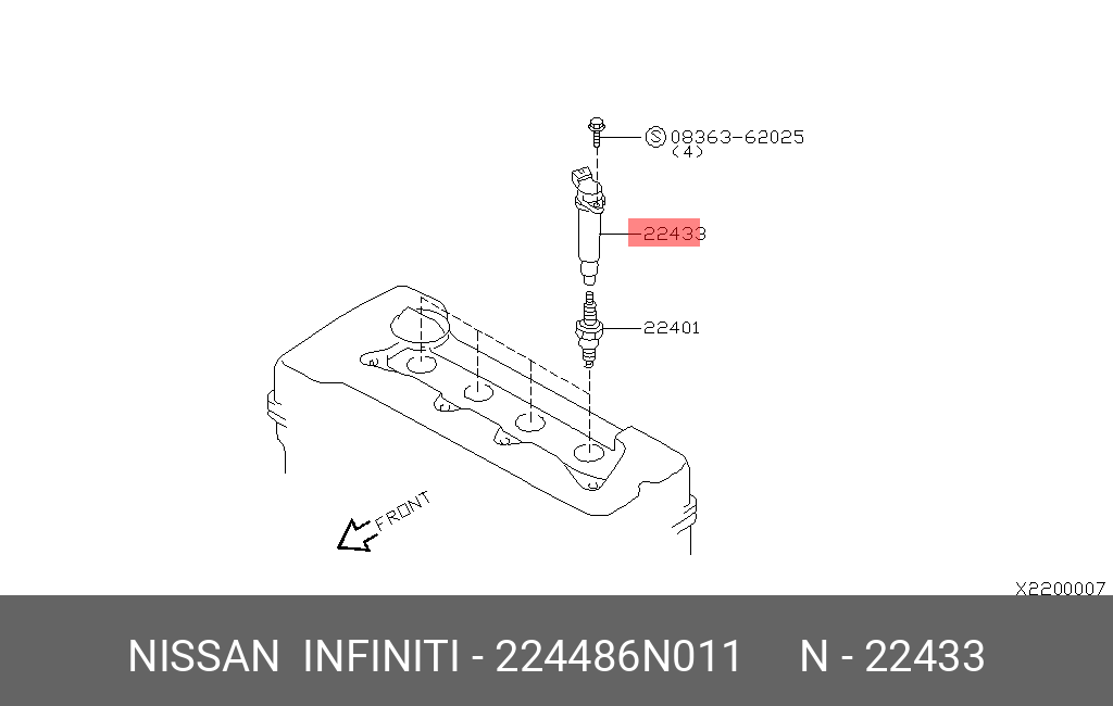 NISSAN 224486N011 224486N011