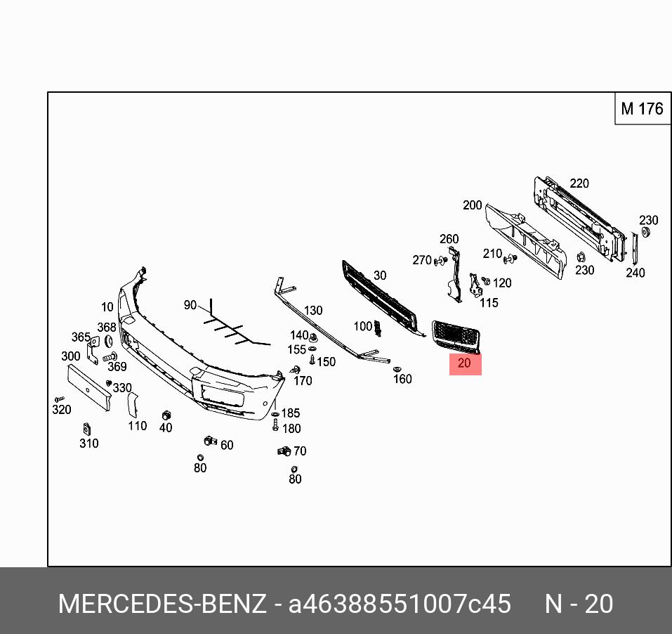 MERCEDES-BENZ A46388551007C45 A46388551007C45