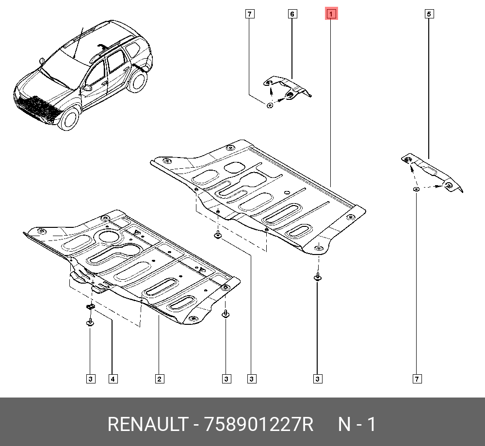 RENAULT 758901227R 758901227R