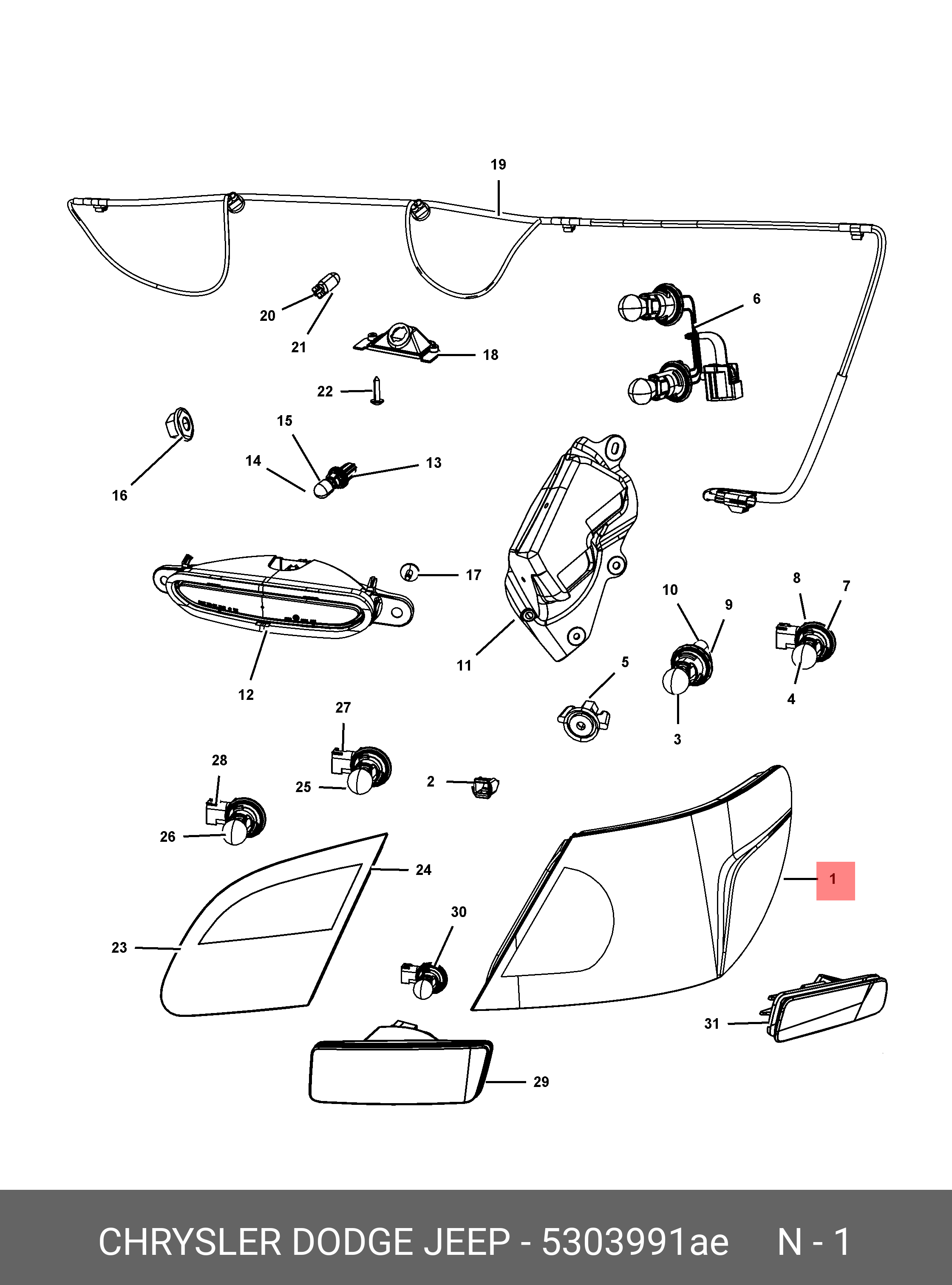 CHRYSLER 5303991AE 5303991AE