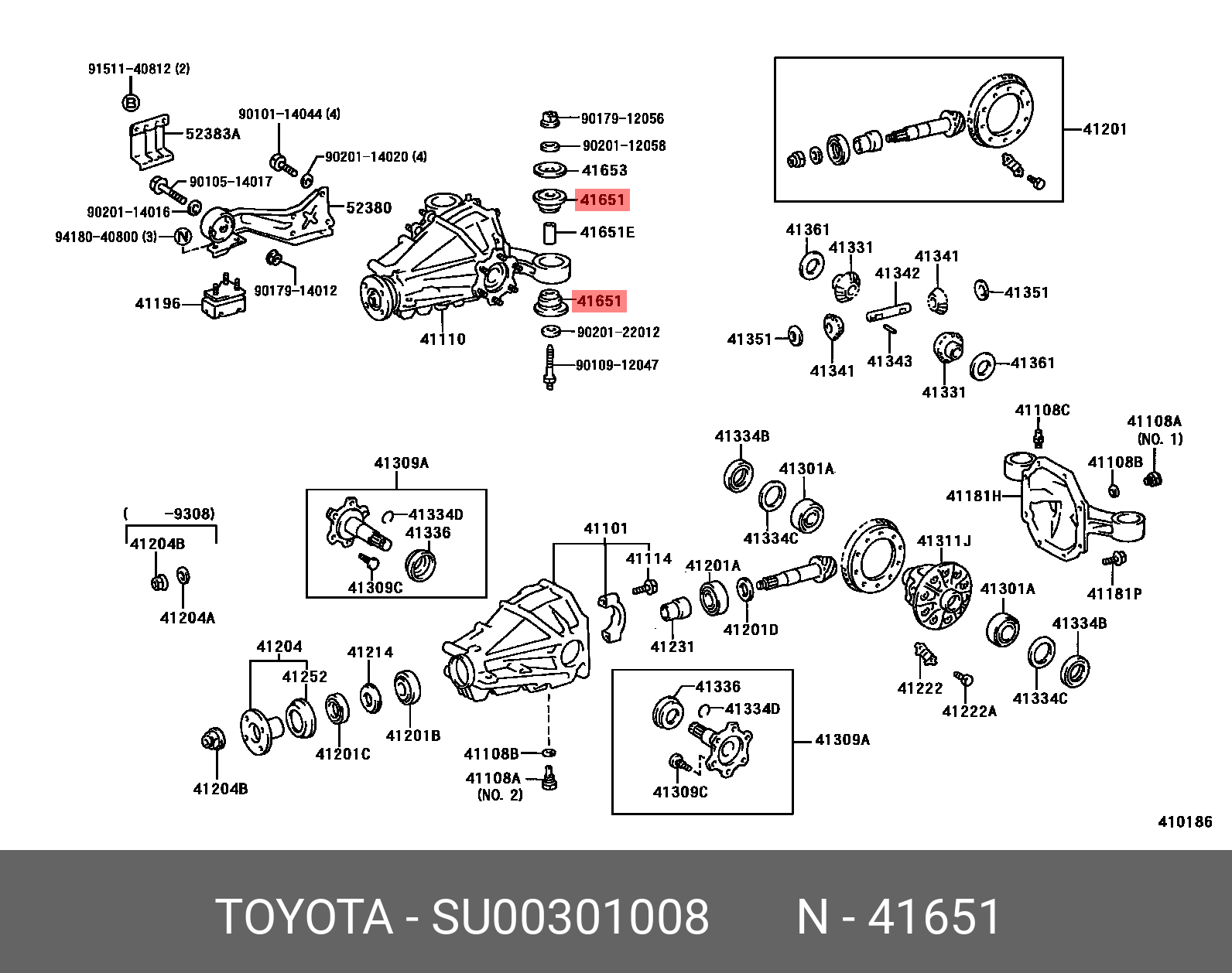 TOYOTA SU003-01008 41322-CA000