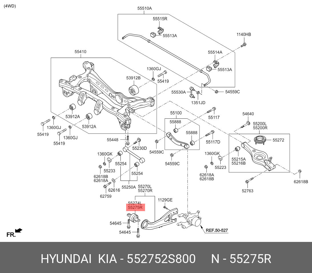 KIA 55275-2S800 55275-2S800,55275-3W000