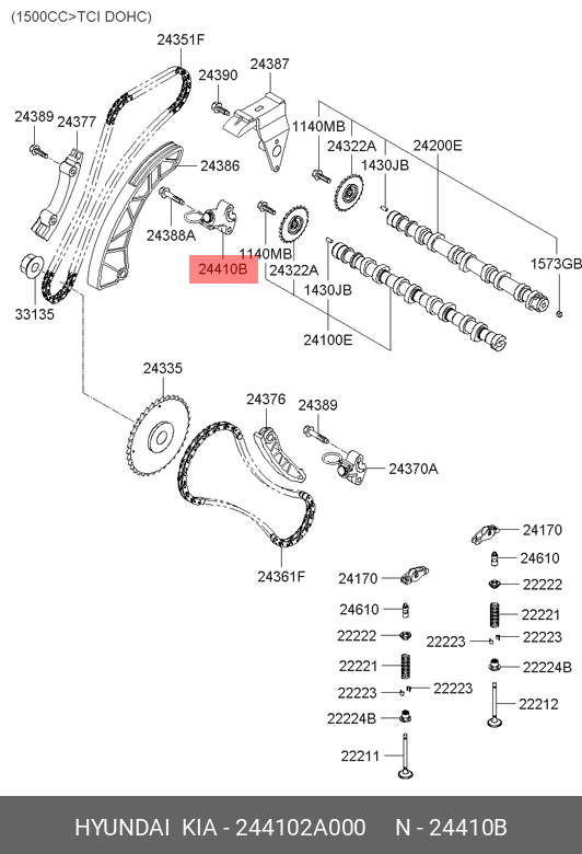 Hyundai / KIA 244102A000 24410-2A700,244102A000