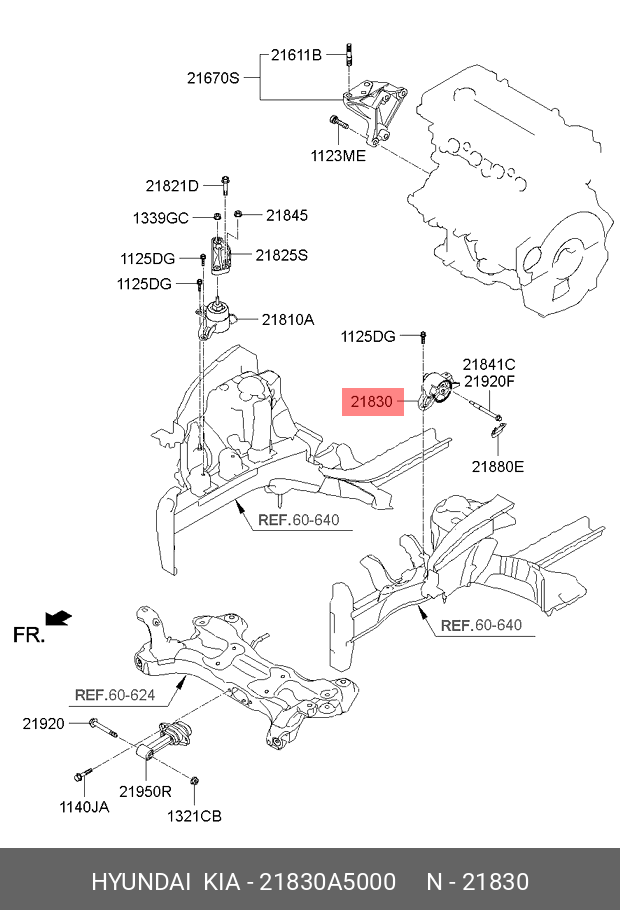 Hyundai / KIA 21830-A5000 21830-1R000,21830-A5000,21830-A5200,21830 ...