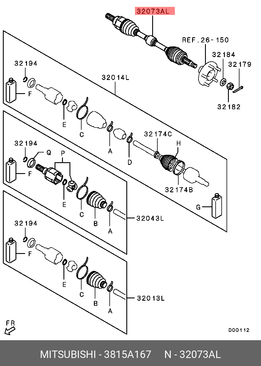 MITSUBISHI 3815A167 3815A167
