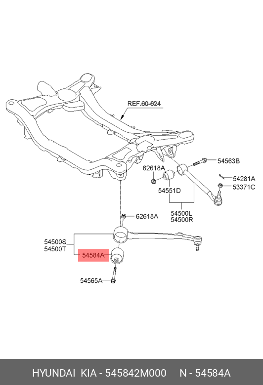 HYUNDAI 54584-2M000 54584-2M000