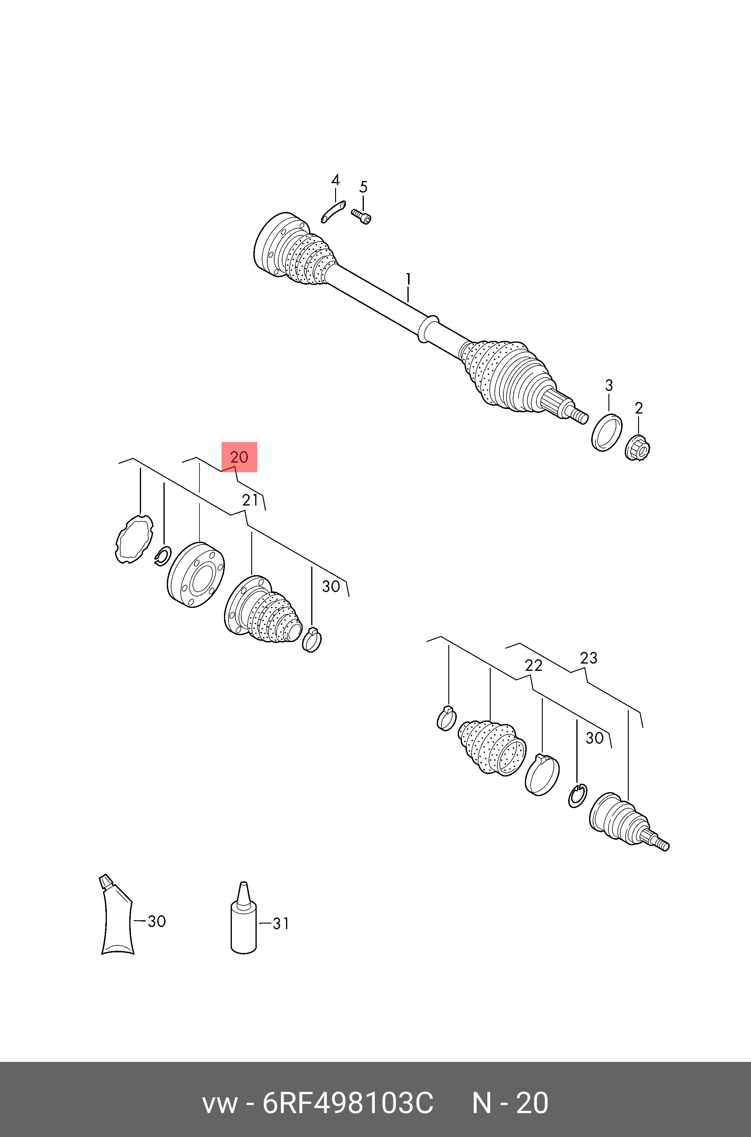 VAG 6RF 498 103 C 6RF 498 103,6RF 498 103 C