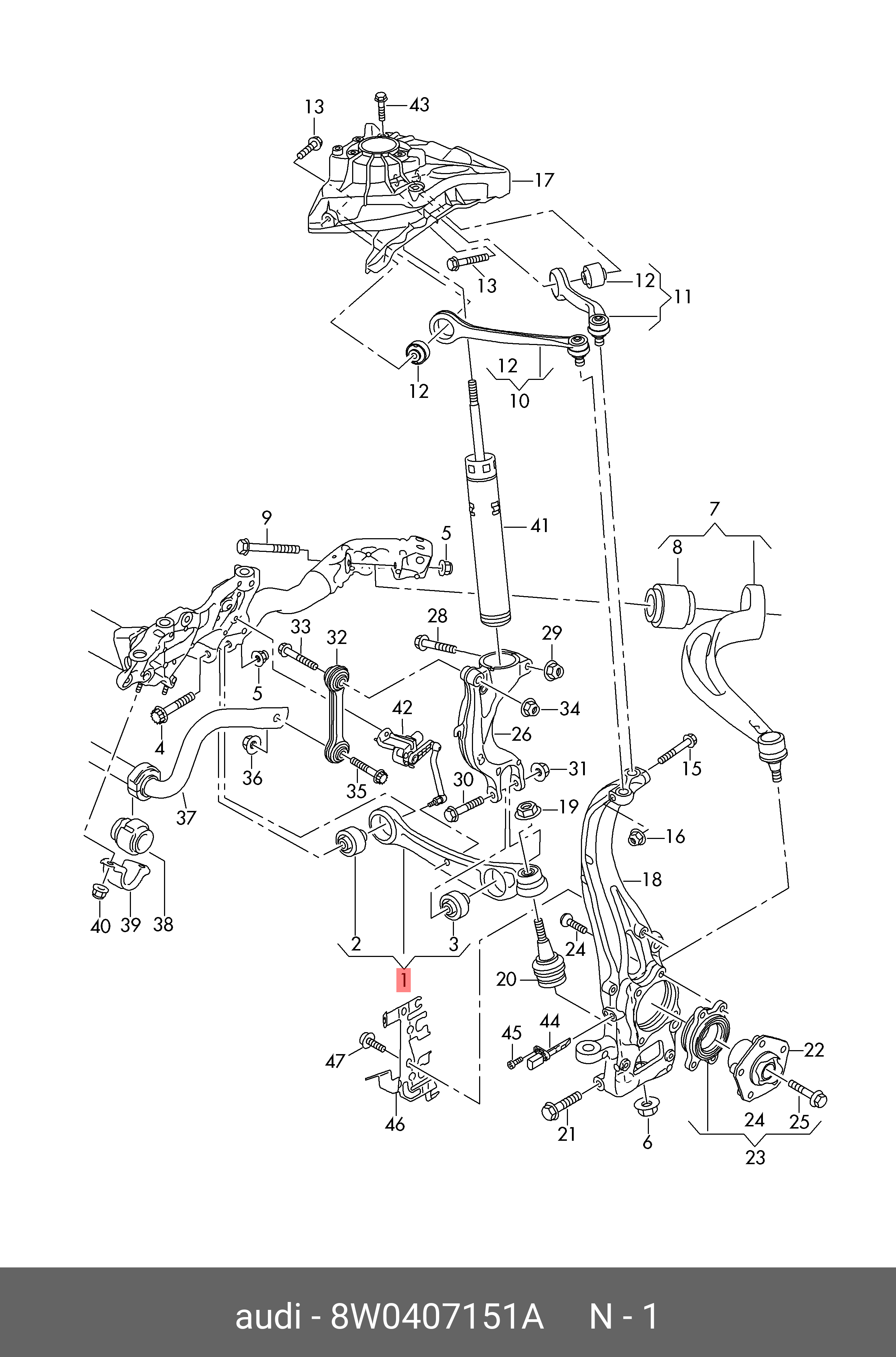 VAG 8W0 407 151 A 8W0 407 151 C