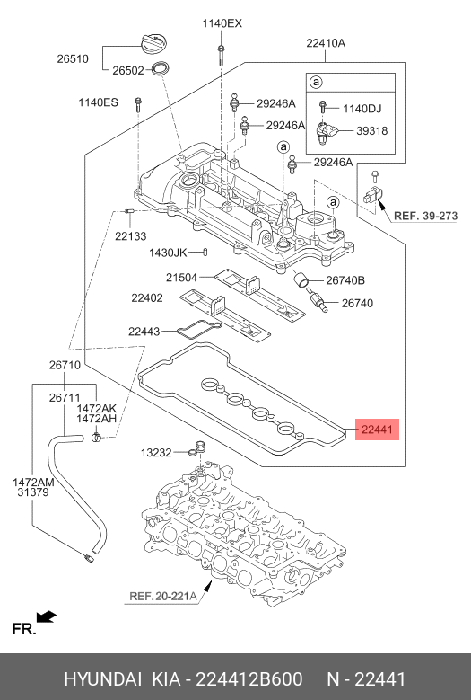 Hyundai / KIA 224412B600 224412B600