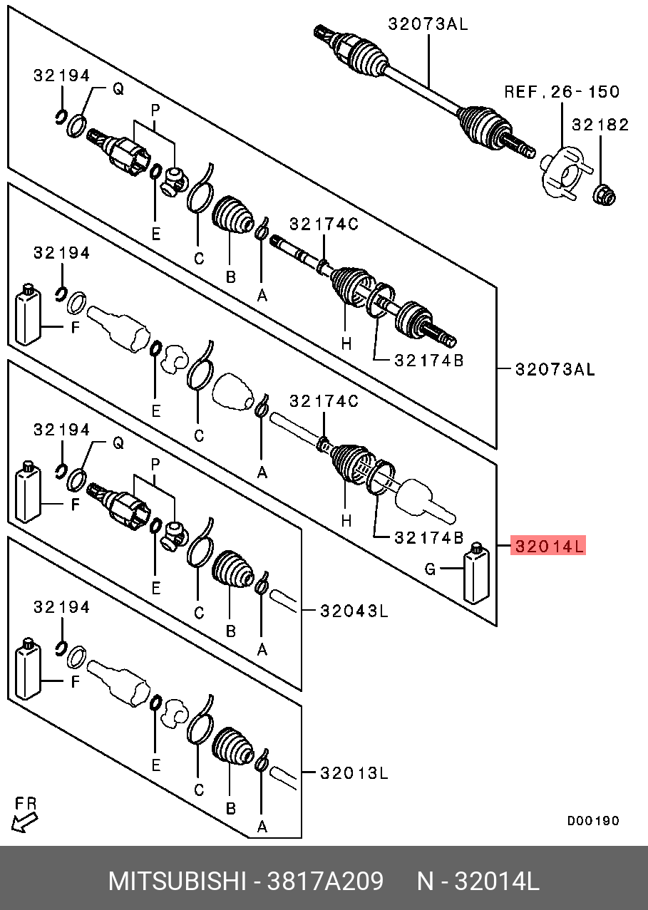 MITSUBISHI 3817A209 FD80-22-530,4082008500,FA81-22-530,3817A209
