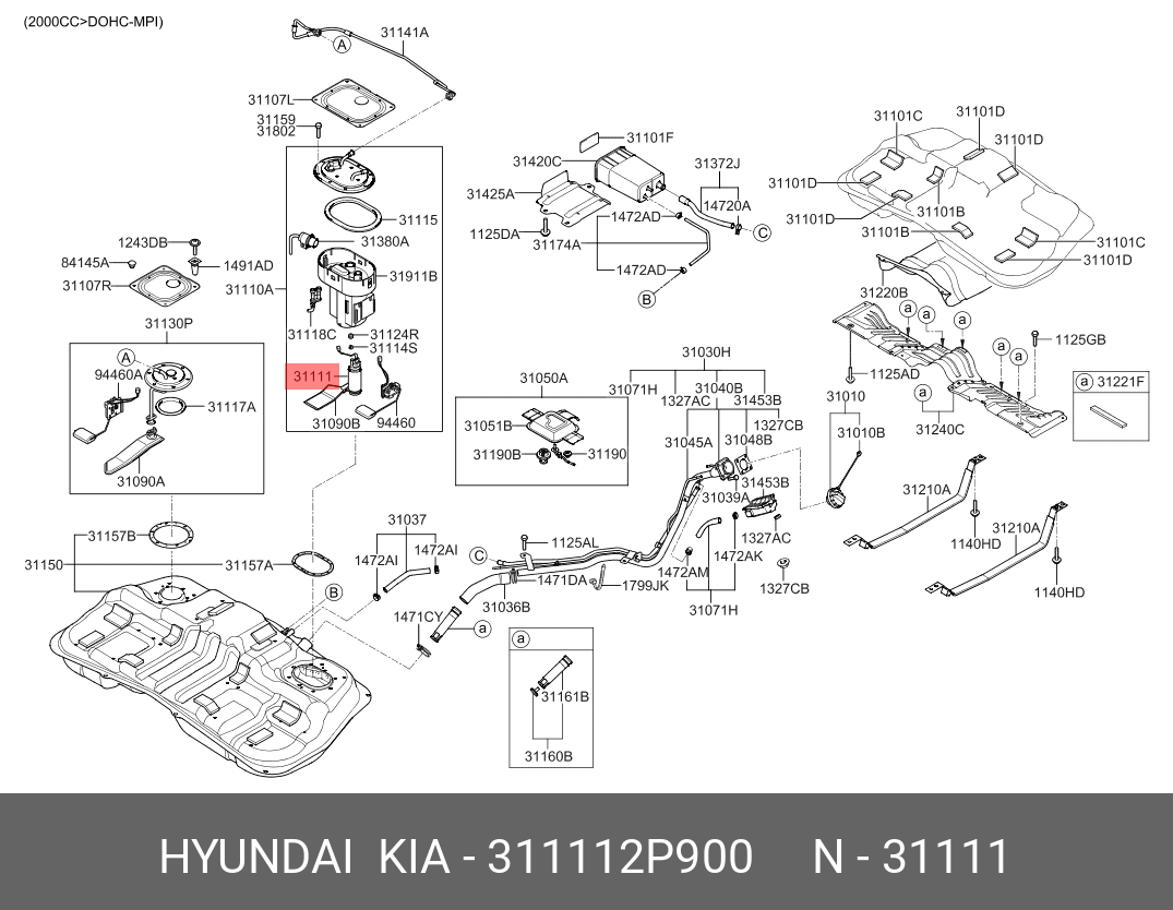 Hyundai / KIA 311112P900 311112P900