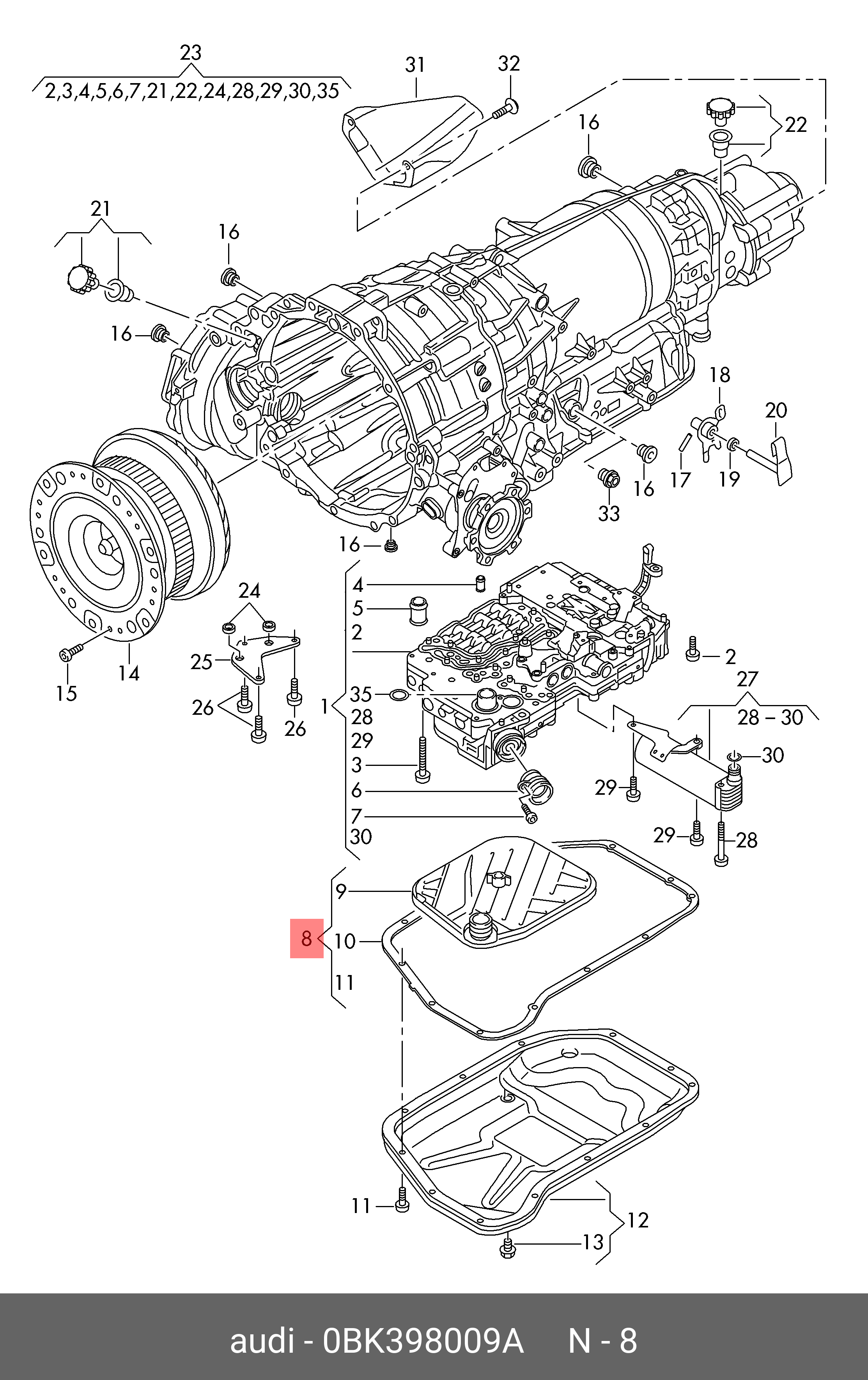 VAG 0BK 398 009 A 0BK398009,0BK 398 009 A