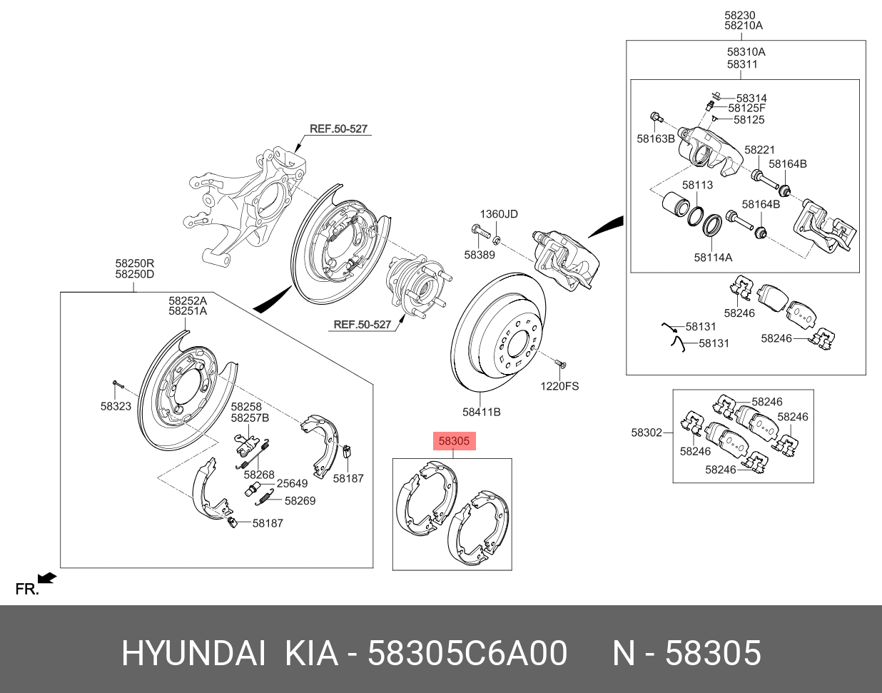 KIA 58305-C6A00 58305-2WA00