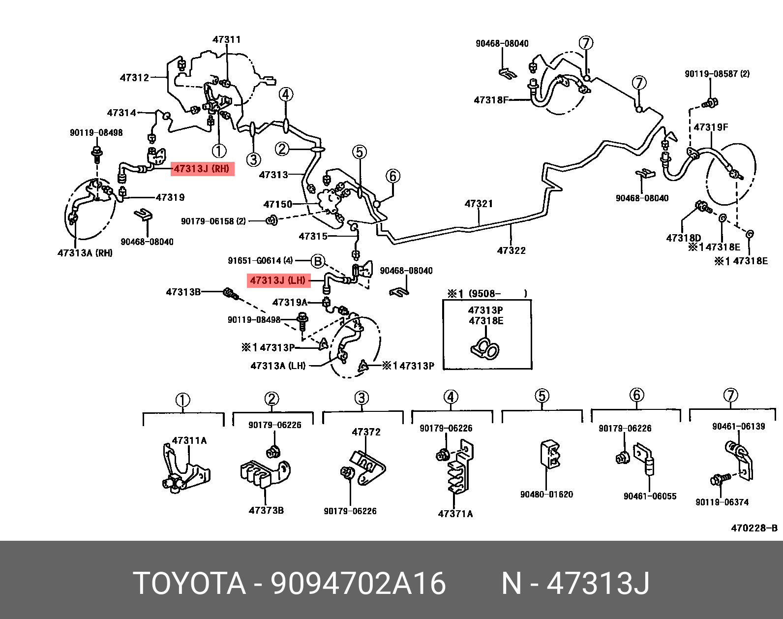 TOYOTA 90947-02A16 90947-02714,90947-02967,90947-02A16