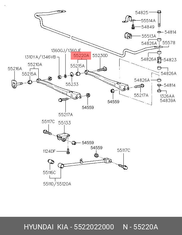 HYUNDAI 55220-22000 55220-22000