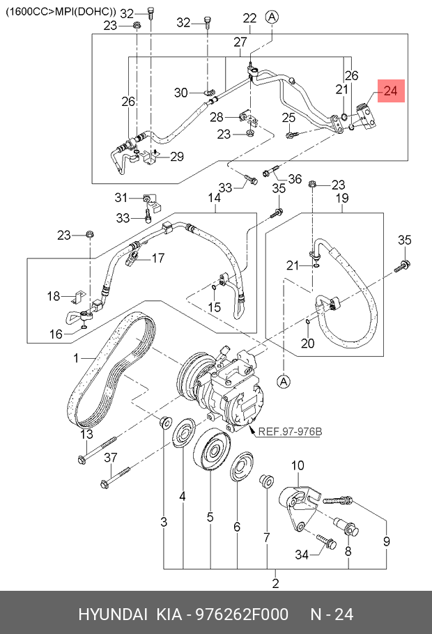 Hyundai / KIA 976262F000 976262F000