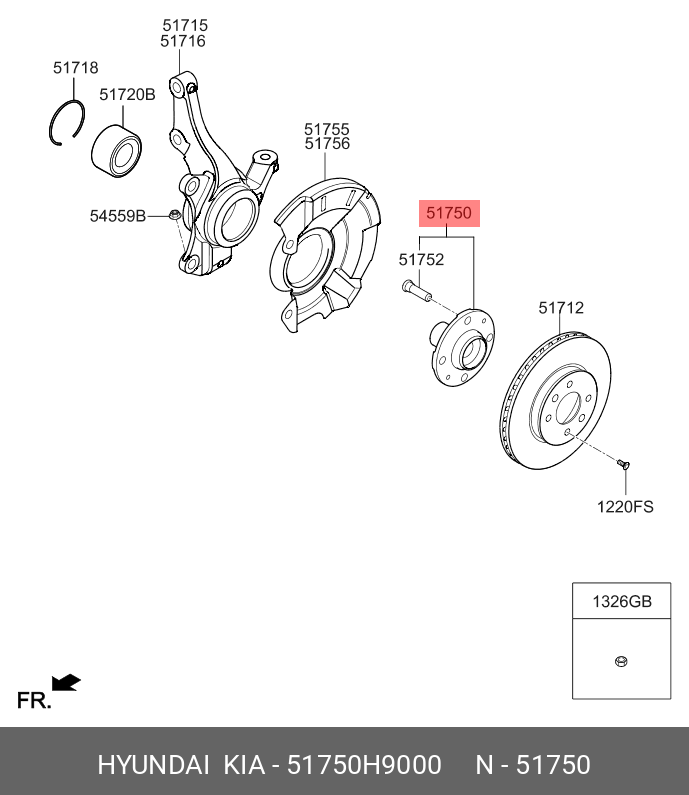 Hyundai / KIA 51750H9000 51750H9000