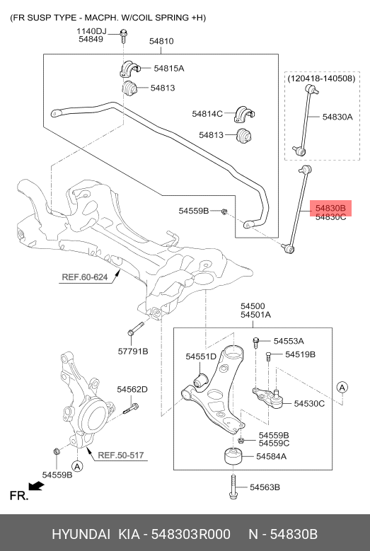 KIA 54830-3R000 54830-3R000