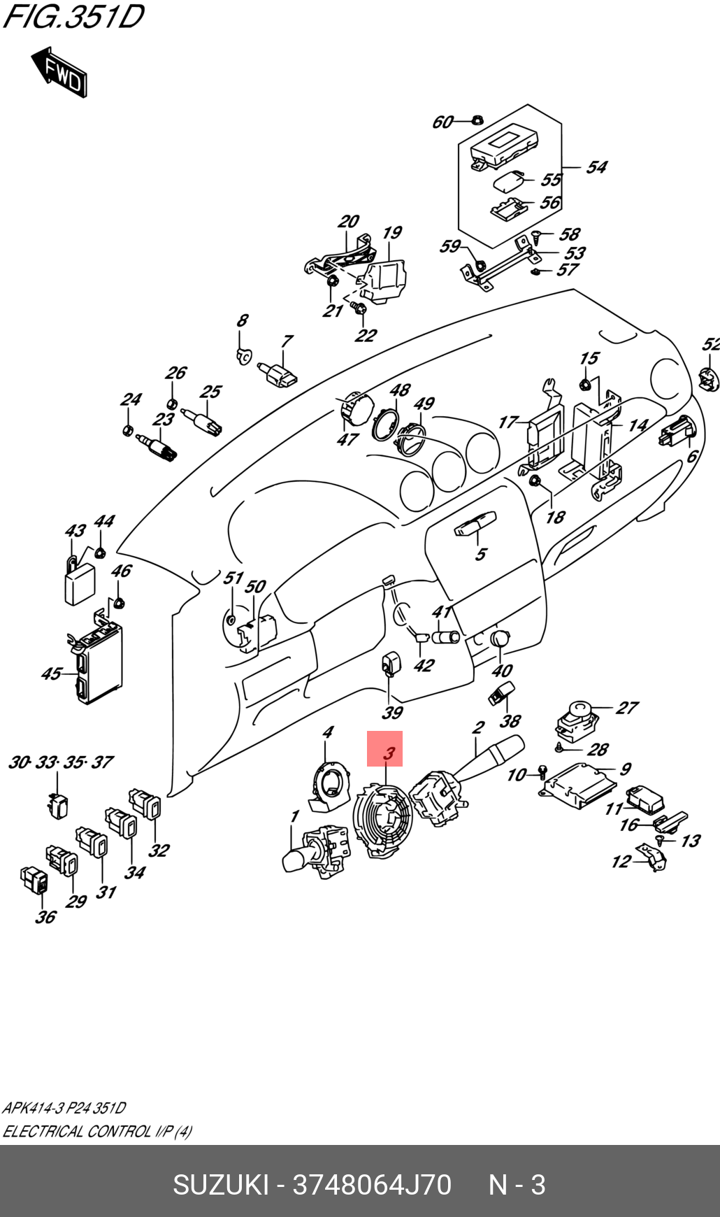 SUZUKI 3748064J70 3748064J70
