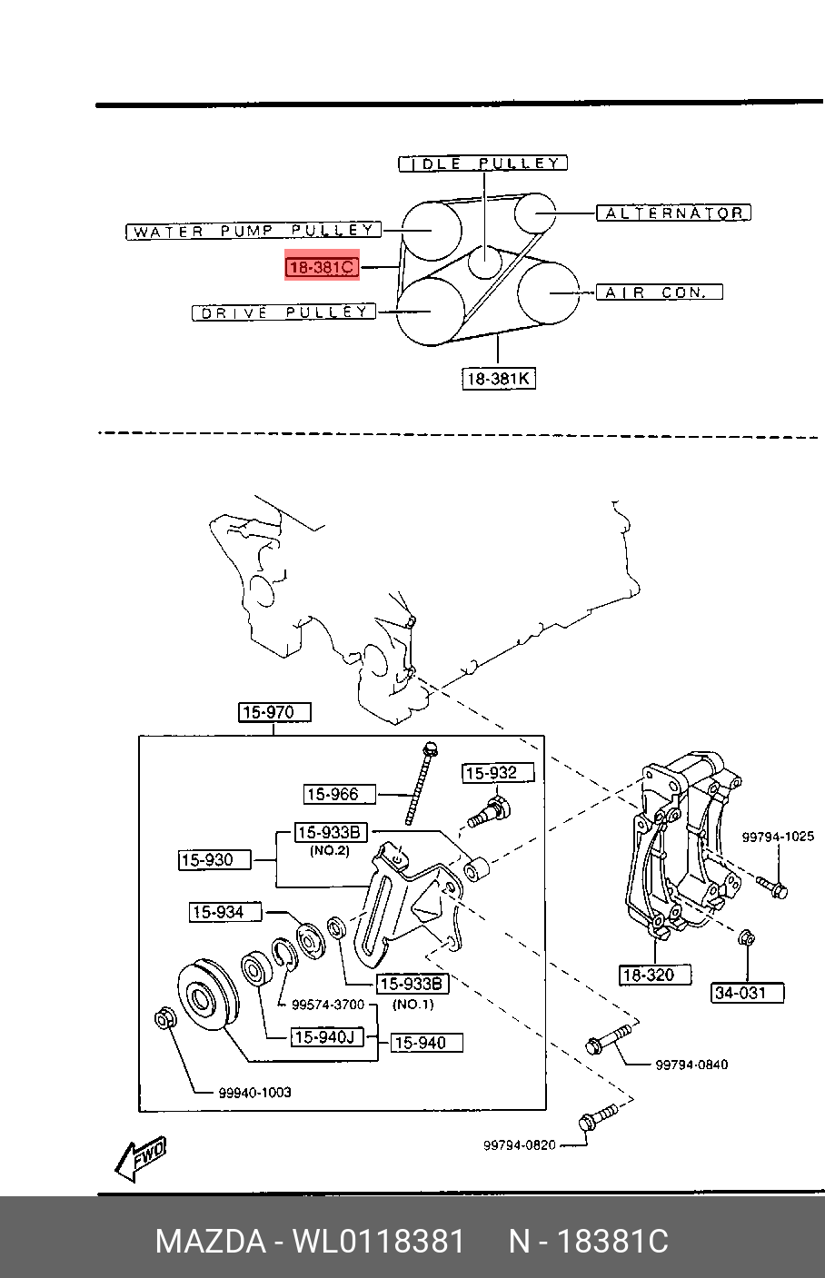 MAZDA WL01-18-381 WL01-18-381