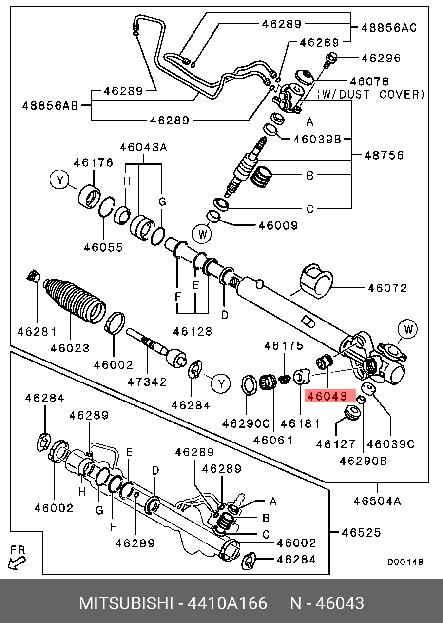 MITSUBISHI 4410A166 4410A166,MR223335,46330-83E10